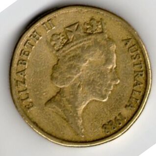 Money Zoo - Australia, 1 Dollar, 1988, Aboriginal Kangaroo