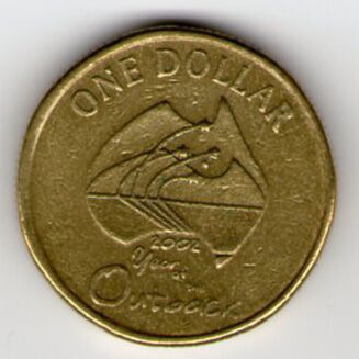 Money Zoo - Australia, 1 Dollar, 2002, Year of the Outback