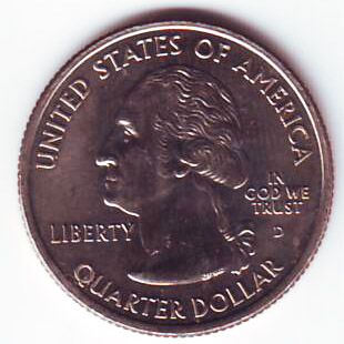 Money Zoo - USA, 25 Cents, 2005, California